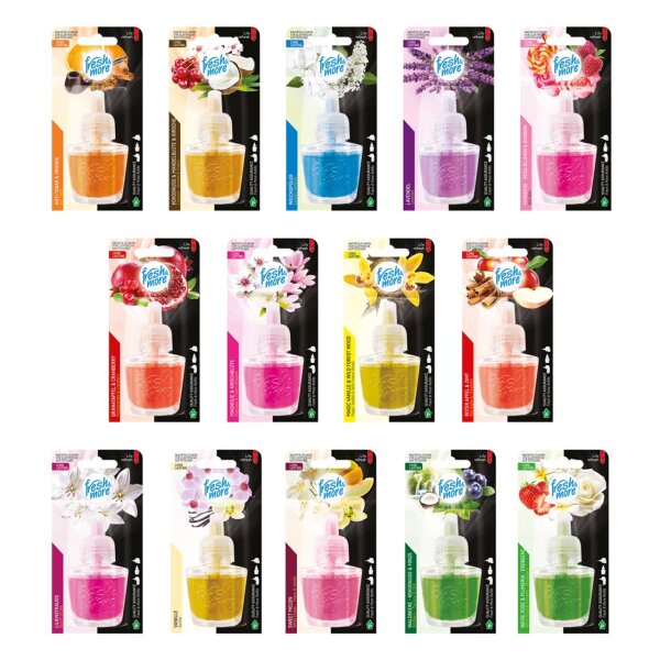 Fresh & More Nachfüllflakons passend für Marken-Duftstecker 19ml